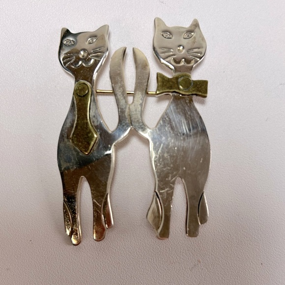 Taxco | Jewelry | Vintage Taxco Mexico Sterling Silver 925 Brass Pair ...